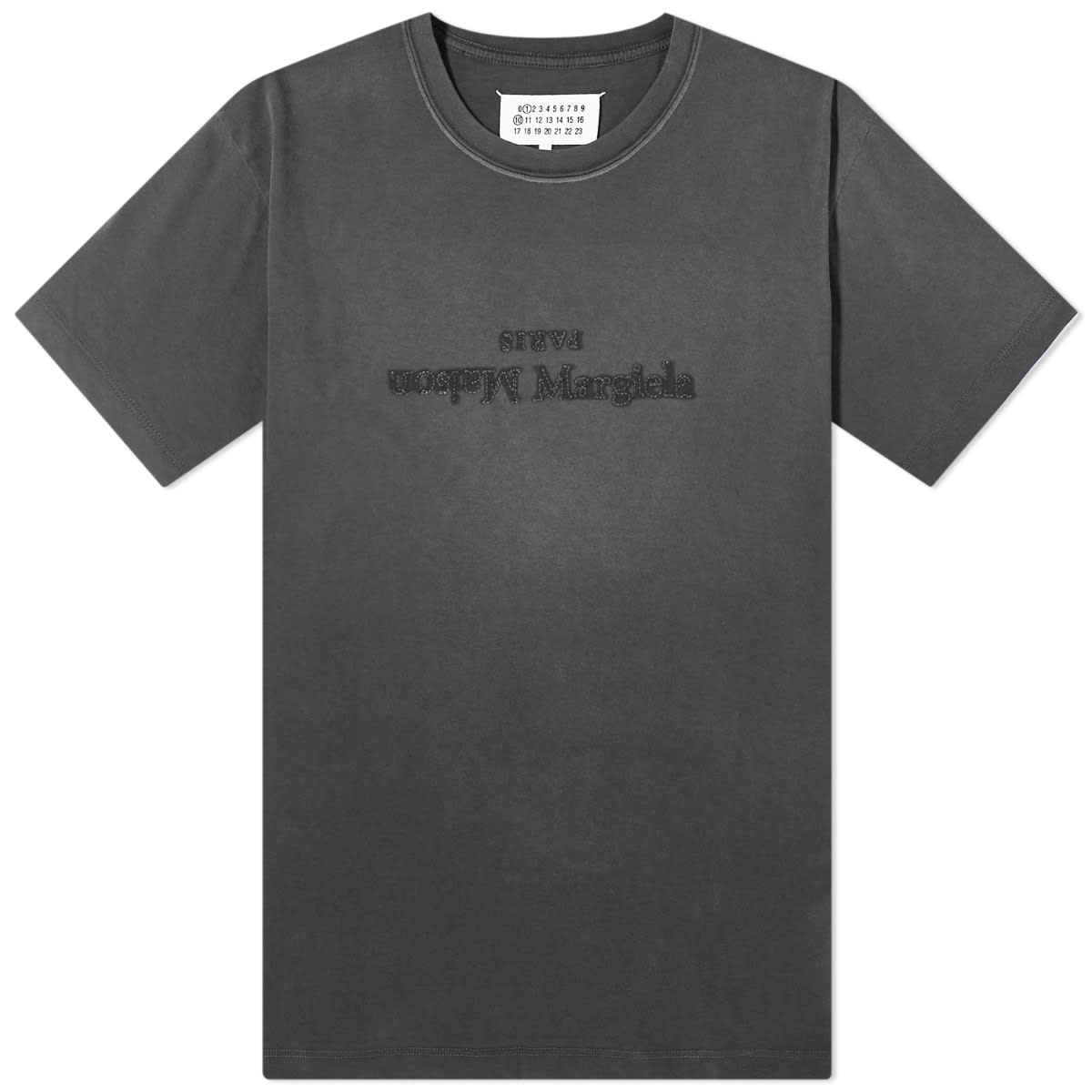 Buy MAISON MARGIELA Faded Logo T-shirt - Washed Black At 60% Off
